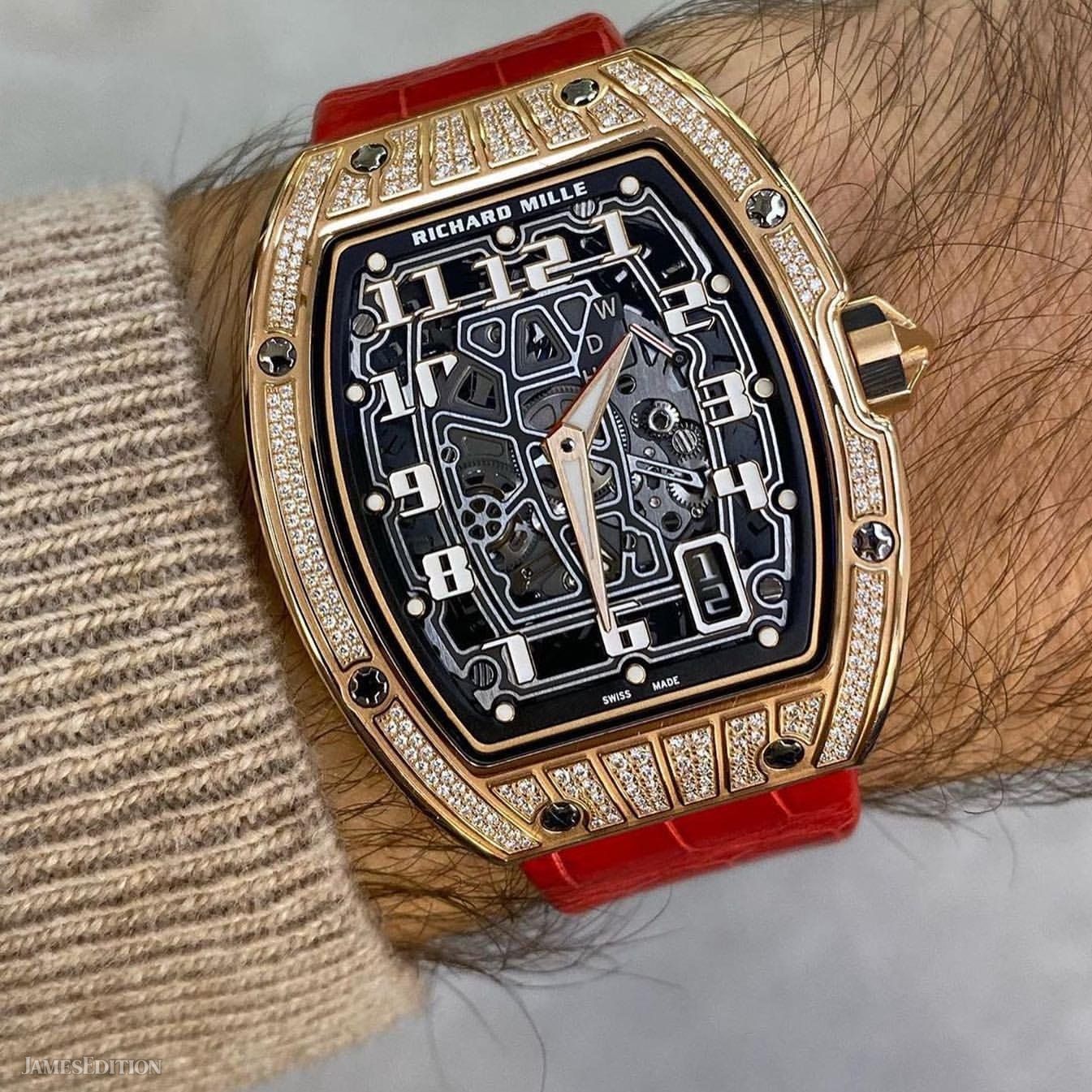 Richard Mille New Rm 67 01 Rose Gold Med Set Diamonds Automatic In Richard Mille New Rm 67 01 Rose Gold Med Set Diamonds Automatic In