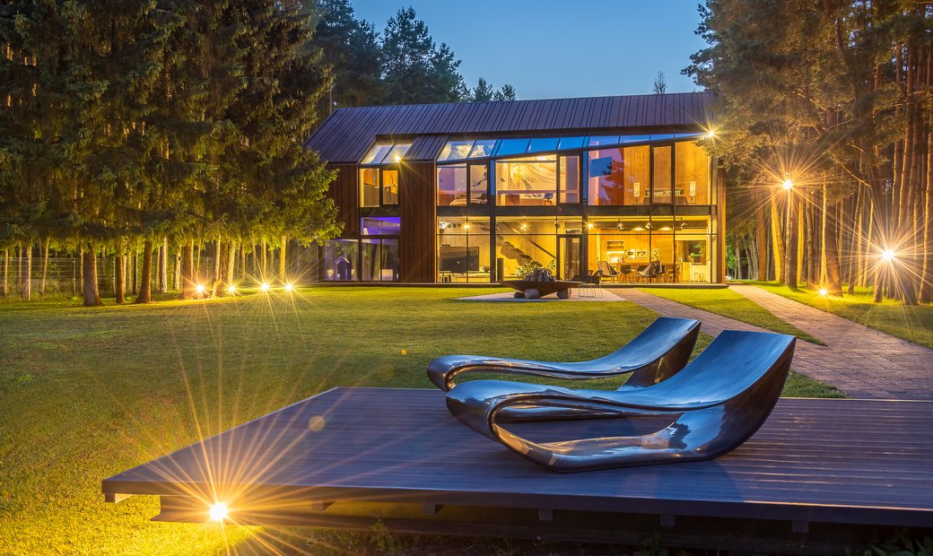 Majestic Modern House With An Immense In Smiltynai, Kaunas County ...