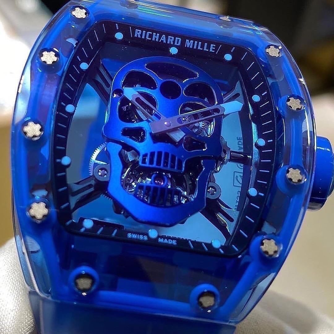 Richard Mille 理查德米勒 Rm 52 01 Blue Sapphire Skull Tourbillon In Hong Kong For Sale (11808715)