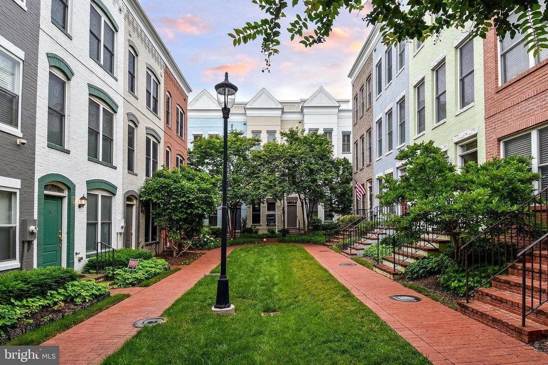 Townhouse, Interior En Washington D. C., Distrito De Columbia, Estados ...
