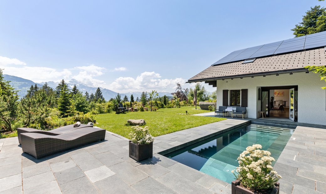 Spacious Chalet With Heated Swimming Pool And Large In Gryon, Vaud ...