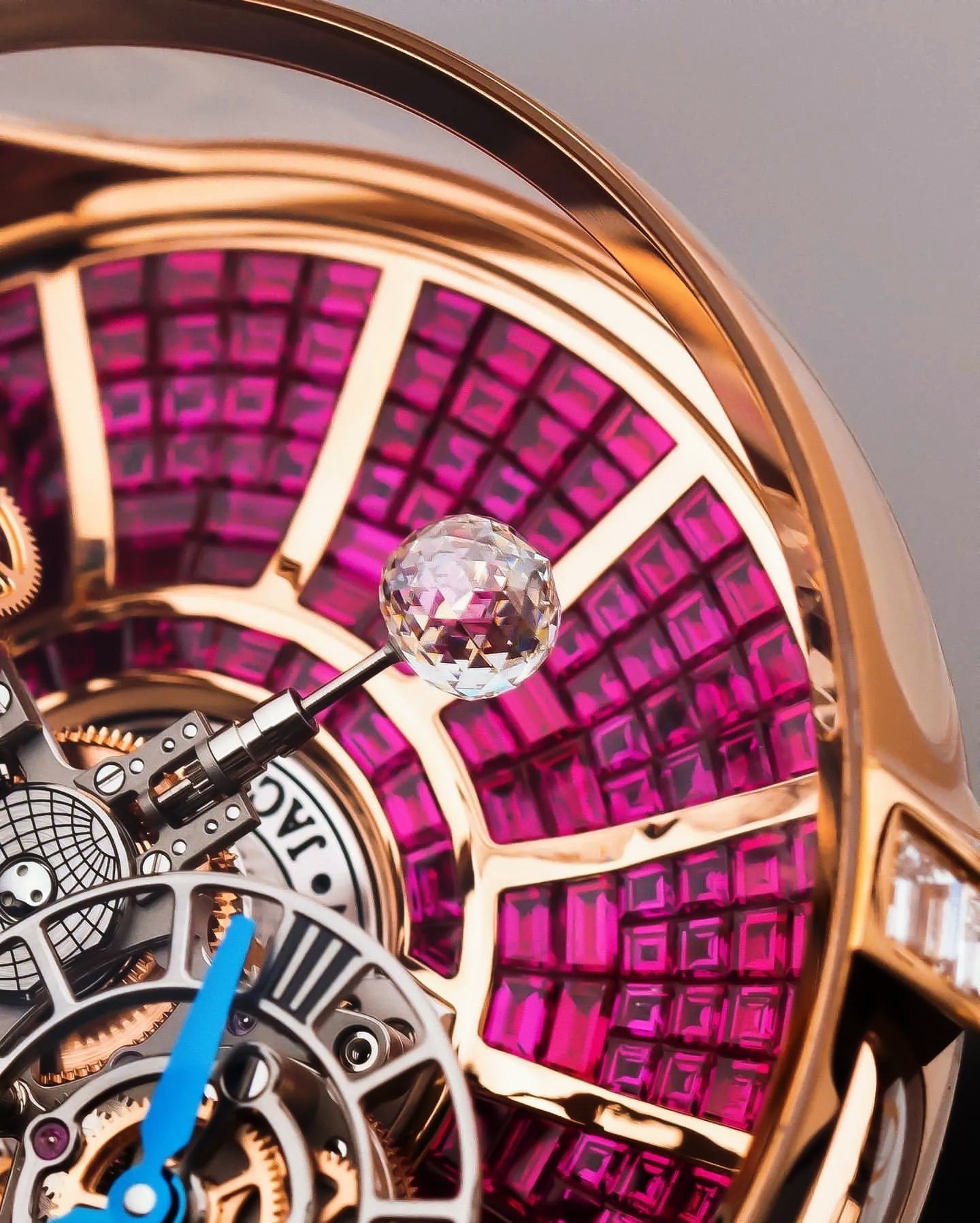 Jacob Co New Astronomia Tourbillon Baguette Rainbow At10040