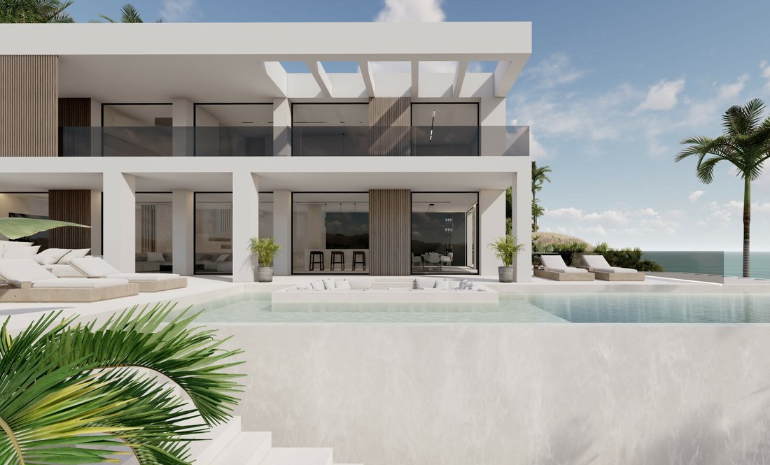 Contemporary Beach Villa With Panoramic Sea Views In Manilva, Andalusia ...