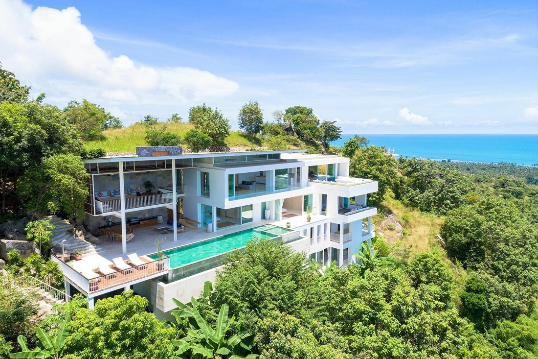 Superbe Villa Avec Vue Sur La Mer Dans Koh Samui, Surat Thani ...