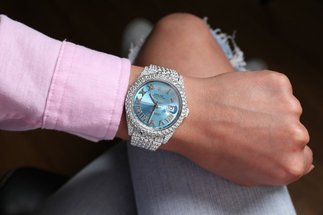 Rolex Mens Datejust 41mm Ss Ice Blue Roman In New York, New York ...