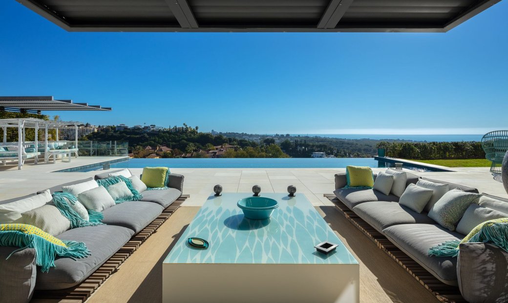 Villa With Explosive Front Row Panoramic Views In Benahavis, Andalusia ...