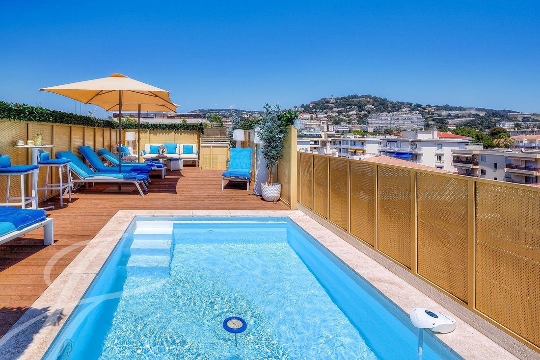 With Roof Terrace And Private Pool In Cannes, France For Rent (12408780)