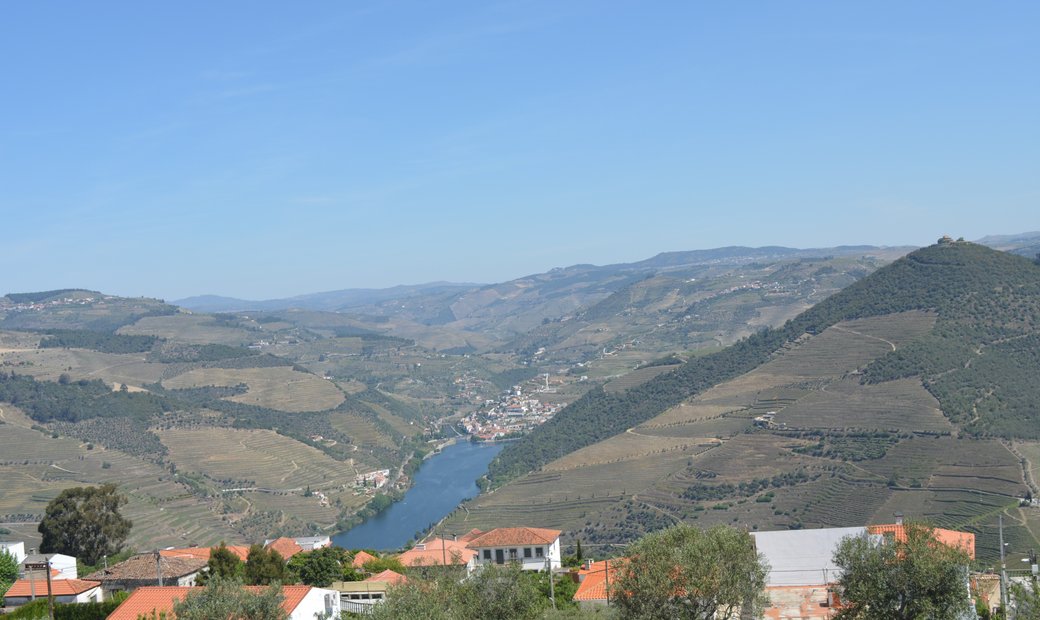 Farm With View Of Douro River. Tourist In Pinhao, Vila Real District ...