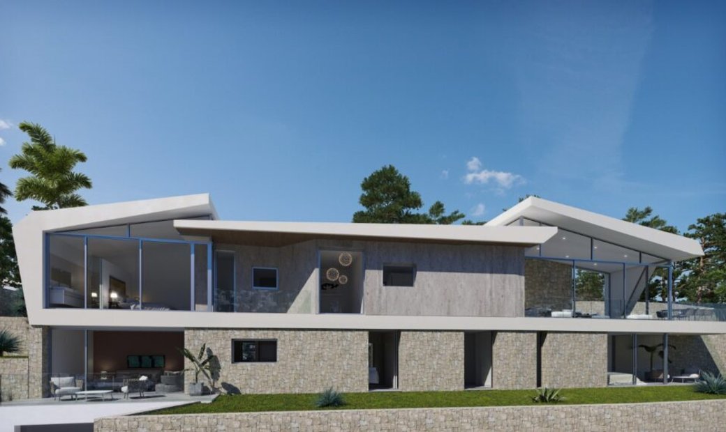 Modern New Villa Under Construction With Stunning Sea And In Alicante ...