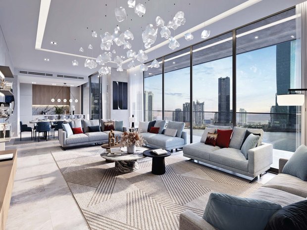 Luxury condos with pool for sale in Burj Khalifa Lake, Dubai, United ...