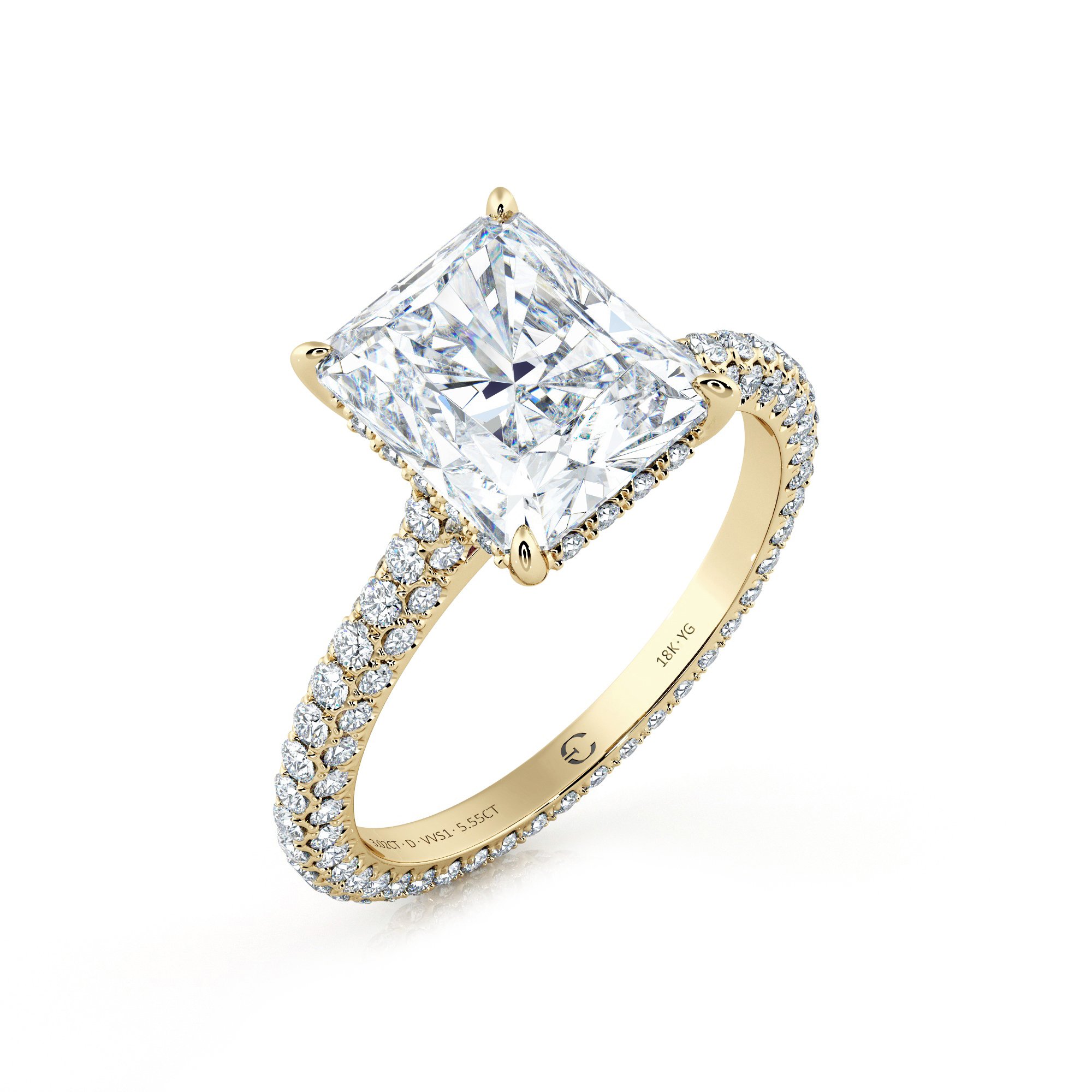 3.02 Ct Radiant Cut Diamond Engagement In Dubai, Dubai, United Arab ...