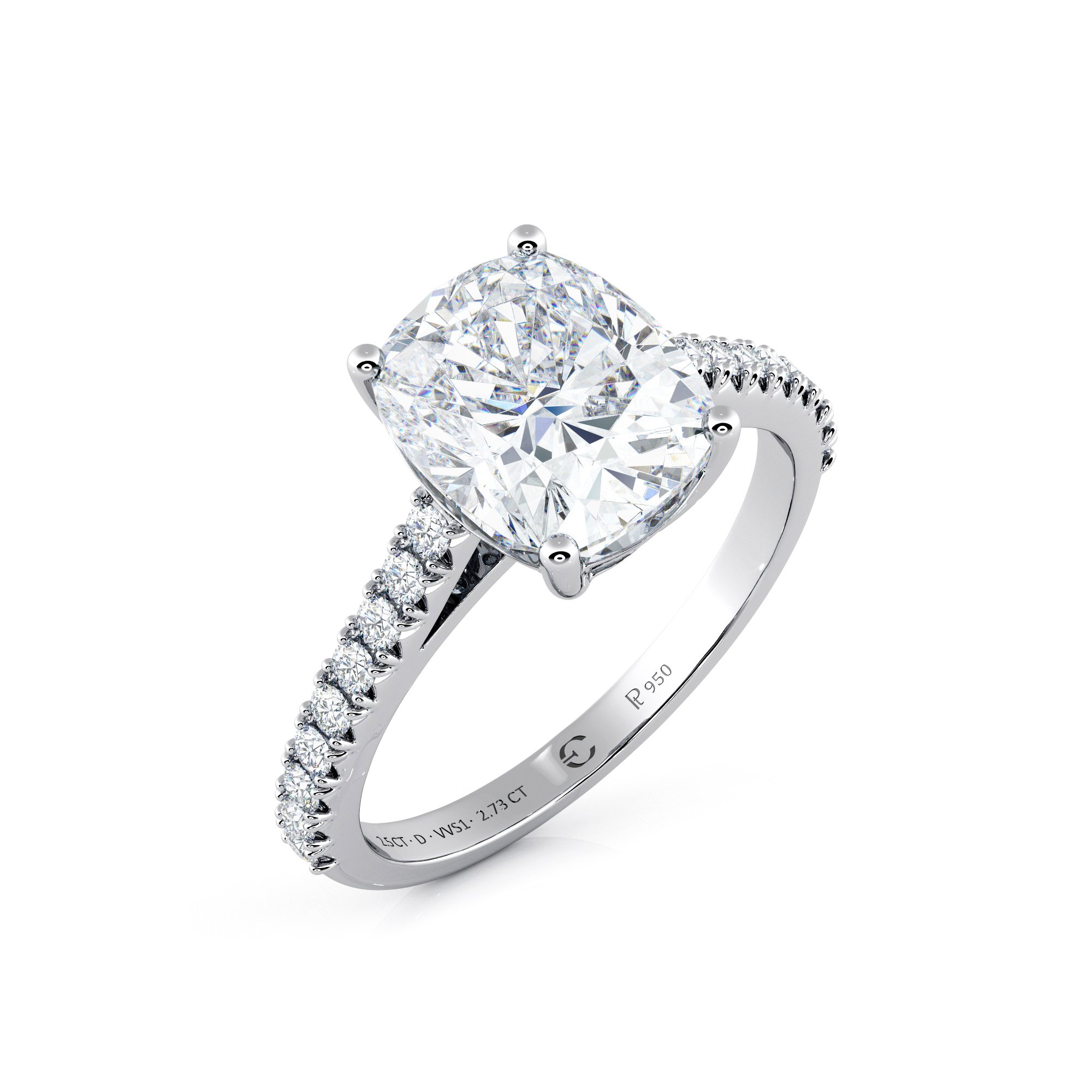 2.50 Ct Cushion Cut Diamond Engagement In Dubai, Dubai, United Arab ...