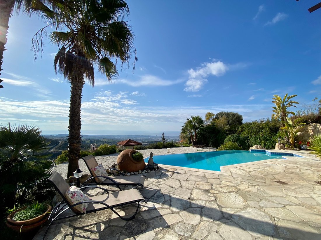 Hilltop Stunner With Panoramic Sea Views In Tsada, Paphos, Cyprus For ...