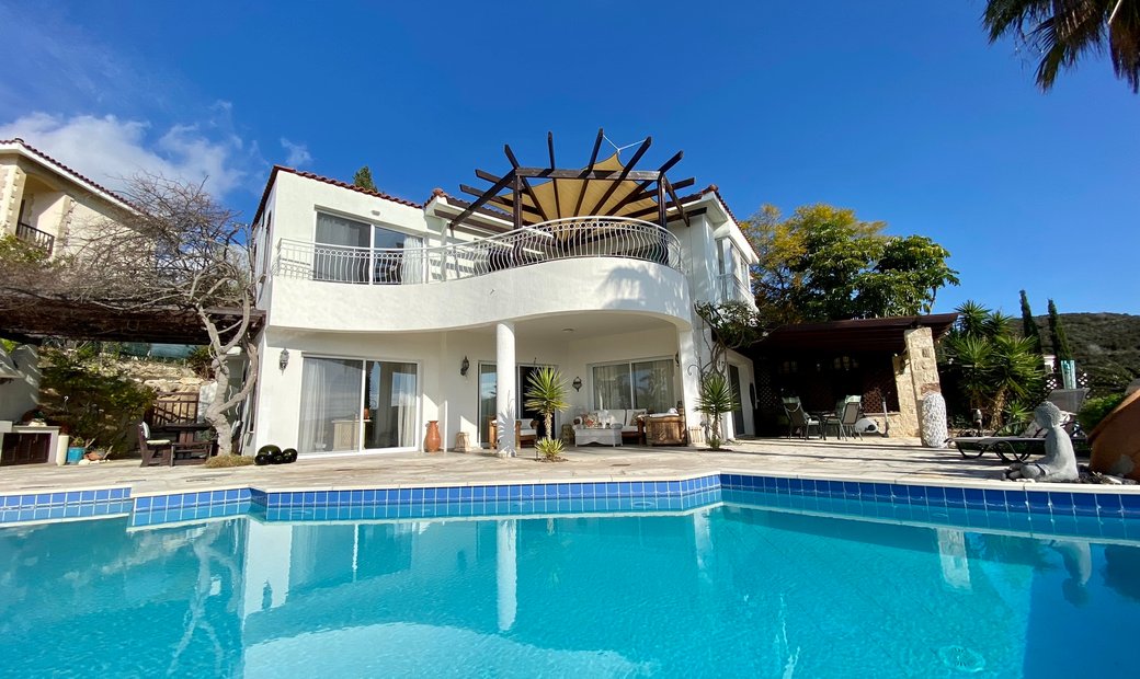 Hilltop Stunner With Panoramic Sea Views In Tsada, Paphos, Cyprus For ...