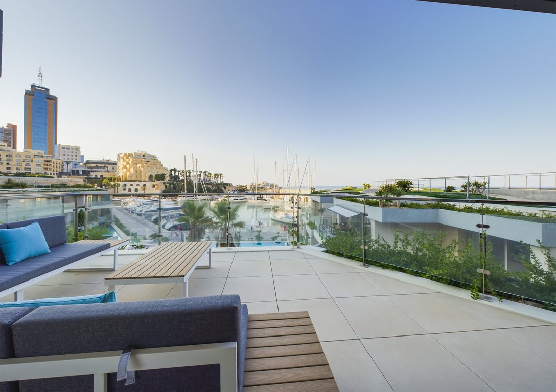 Beautiful Penthouse At The Portomaso Laguna In St In Saint Julian's ...