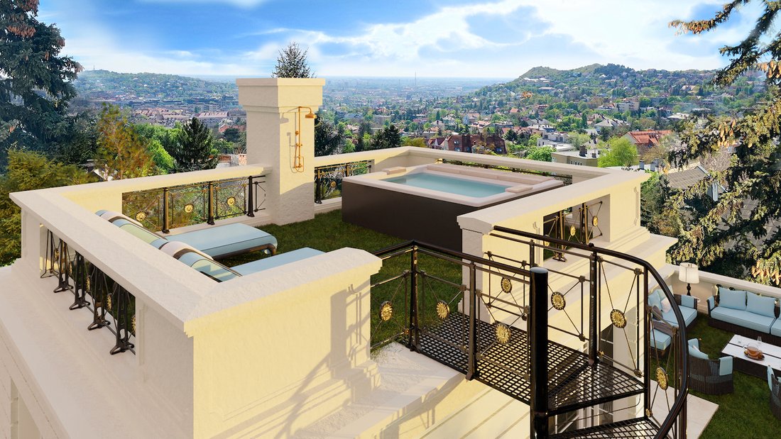 Neoclassical Villa With Breathtaking Views In Budapest, Budapest ...