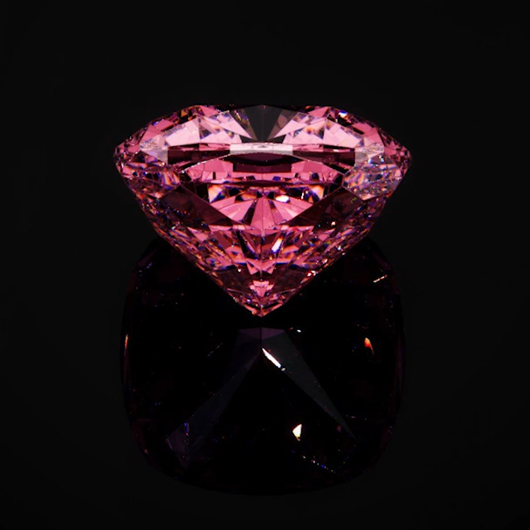 Cushion Shape Fancy Vivid Pink Diamond In Dubai, Dubai, United Arab ...