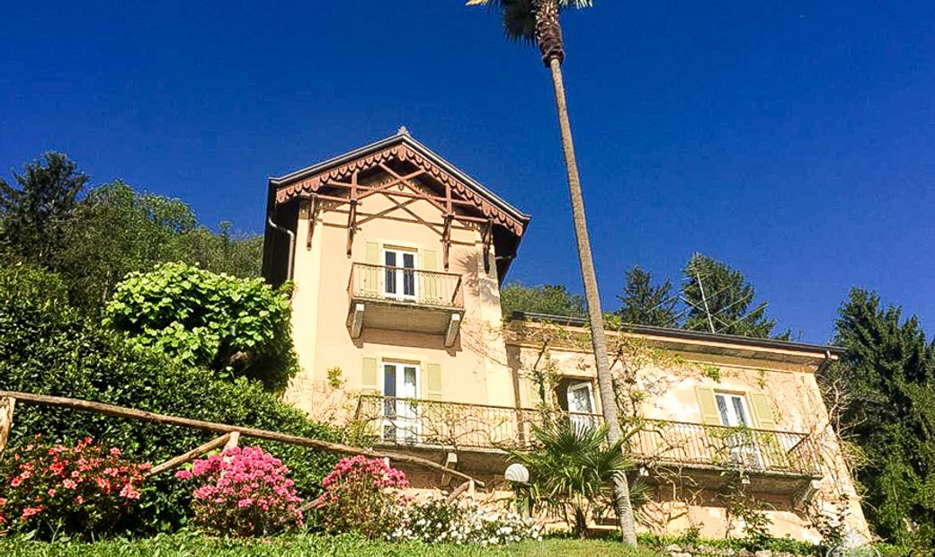 Amazing Lakefront Villa With View On Lake Maggiore In Meina, Piedmont ...