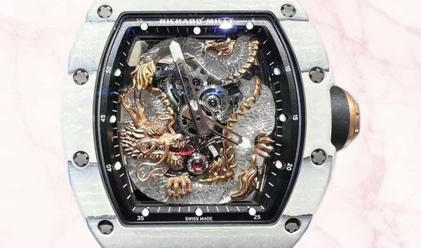 Watches - 2 Richard Mille RM 57-03 Sapphire Dragon White Quartz for ...