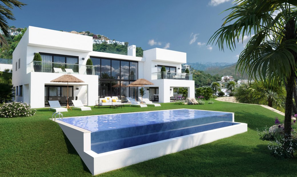 New Build: 5 Bedroom Villa Under Construction La Mairena, In Málaga ...