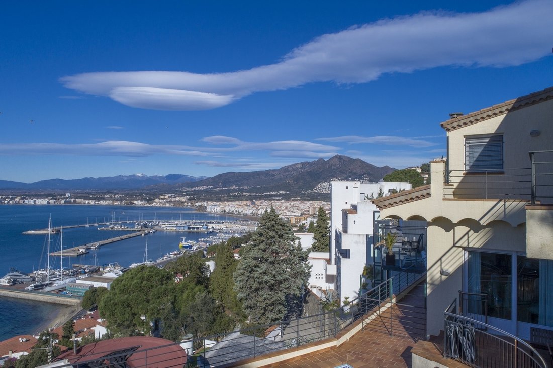 This Holiday Home Overlooks Roses Bay In Roses, Catalonia, Spain For ...