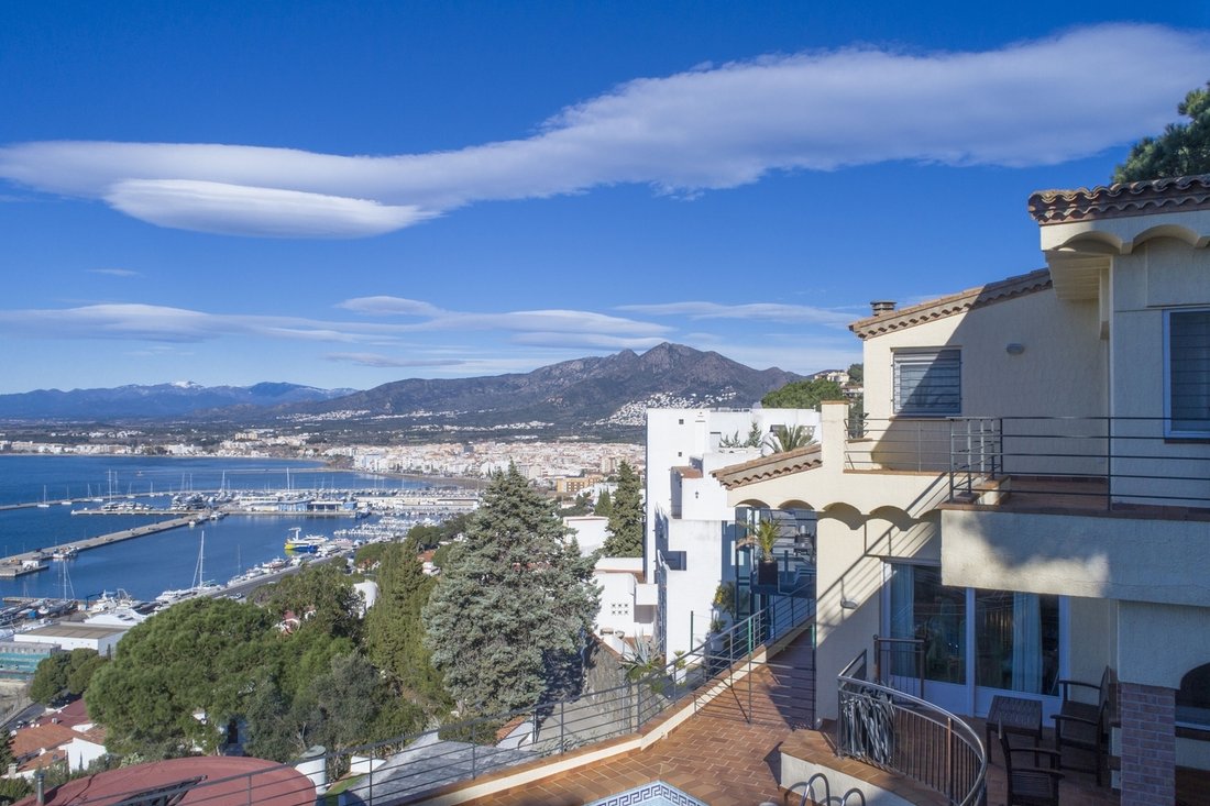 This Holiday Home Overlooks Roses Bay In Roses, Catalonia, Spain For ...