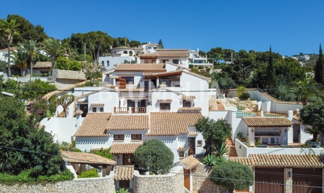 Ibizan Villa With Sea Views In The In Moraira, Valencian Community ...