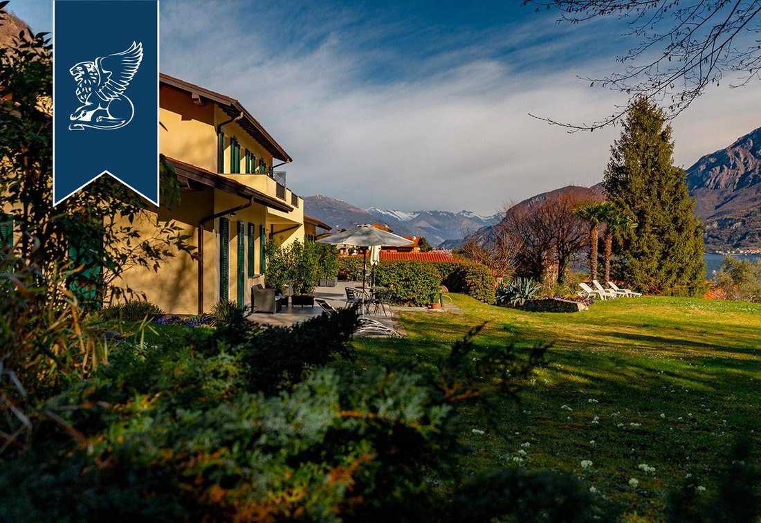 Recently Built Villa With A View Of Lake Como In Onno, Lombardy, Italy ...