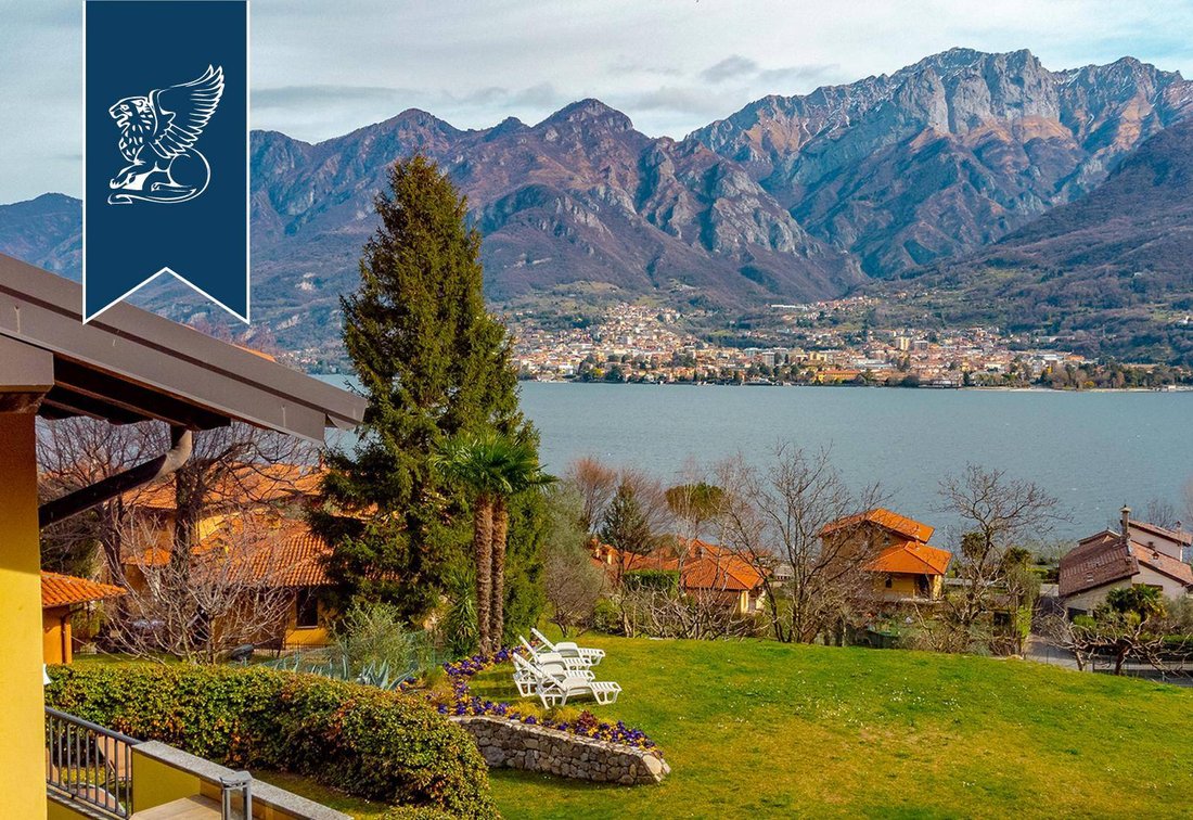 Recently Built Villa With A View Of Lake Como In Onno, Lombardy, Italy ...