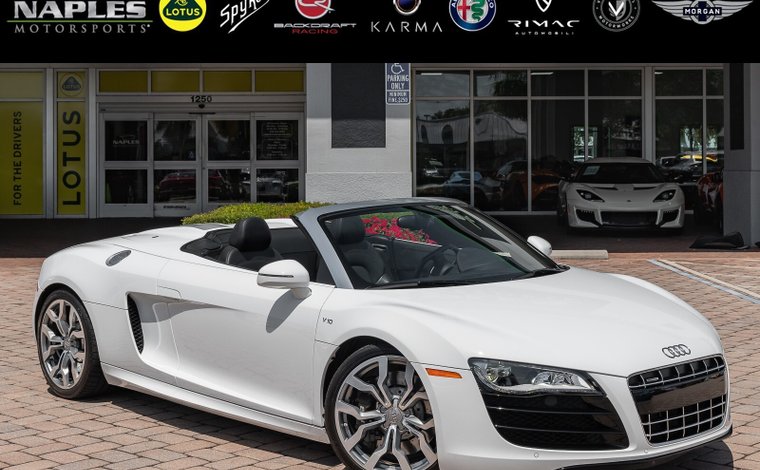 White Audi R8 Spyder
