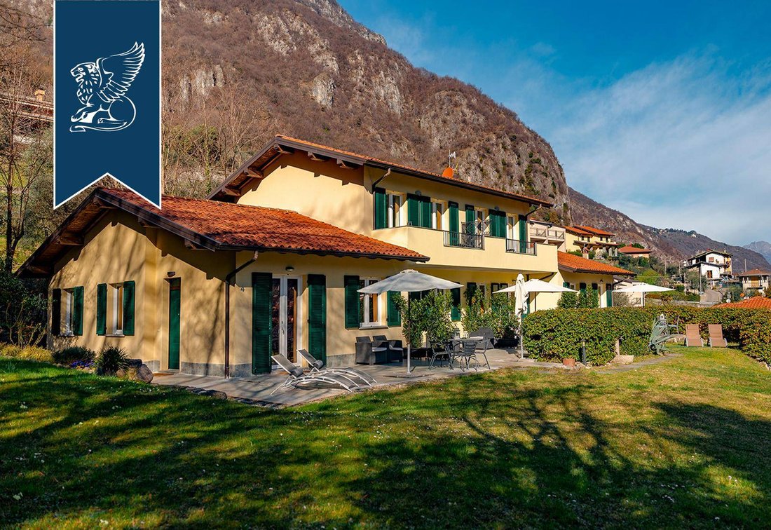 Recently Built Villa With A View Of Lake Como In Onno, Lombardy, Italy ...
