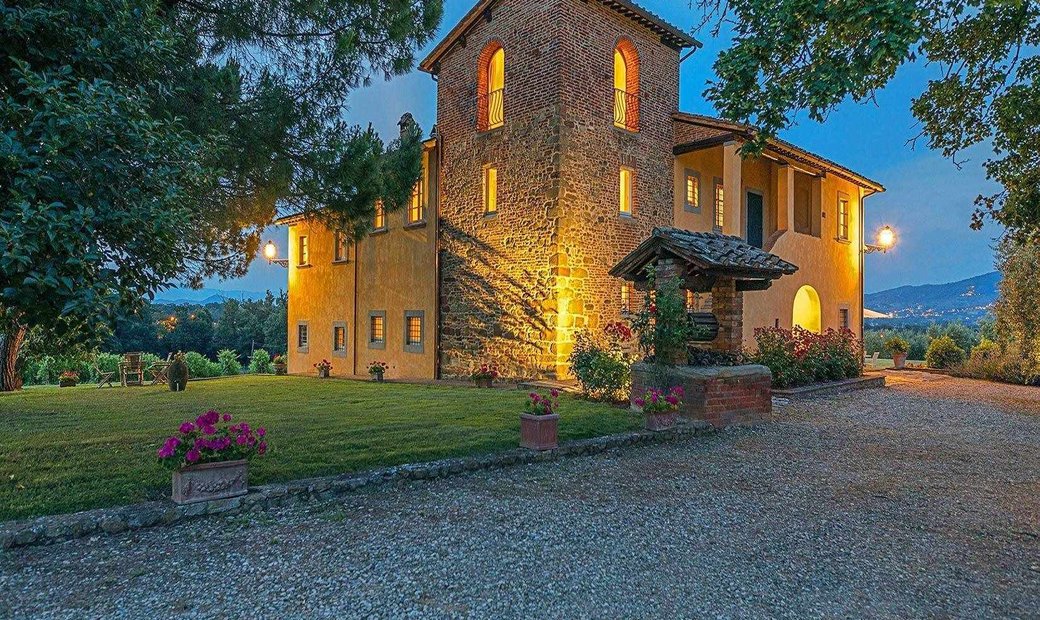 Villa With 13th Century Turret And Swimming In Monte San Savino ...