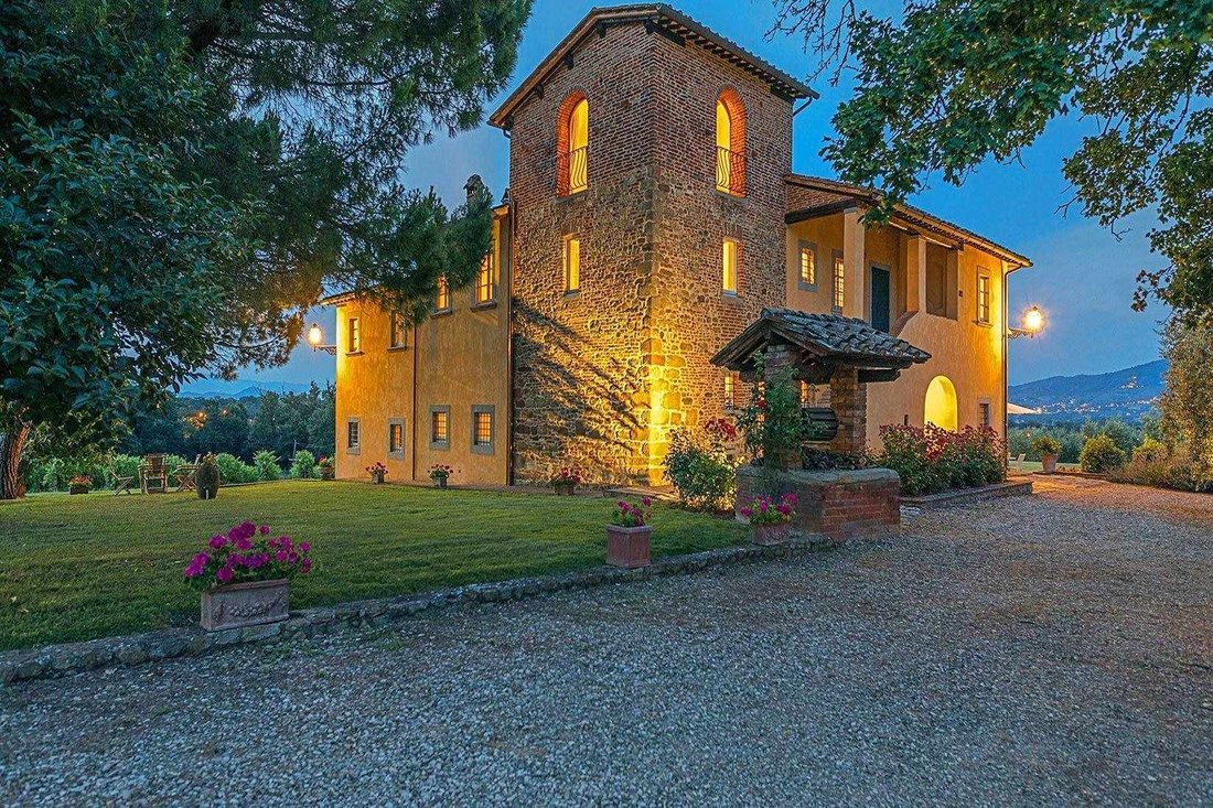 Villa With 13th Century Turret And Swimming In Monte San Savino ...