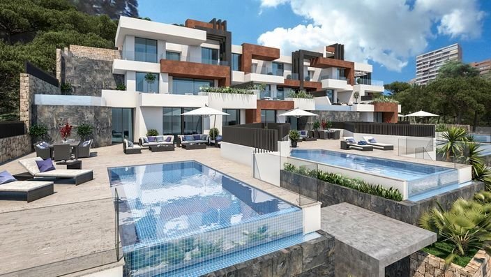 Luxury Homes On The First Line Of In Benidorm, Valencian Community ...