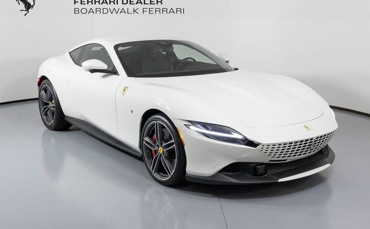 White Ferrari Sports Car