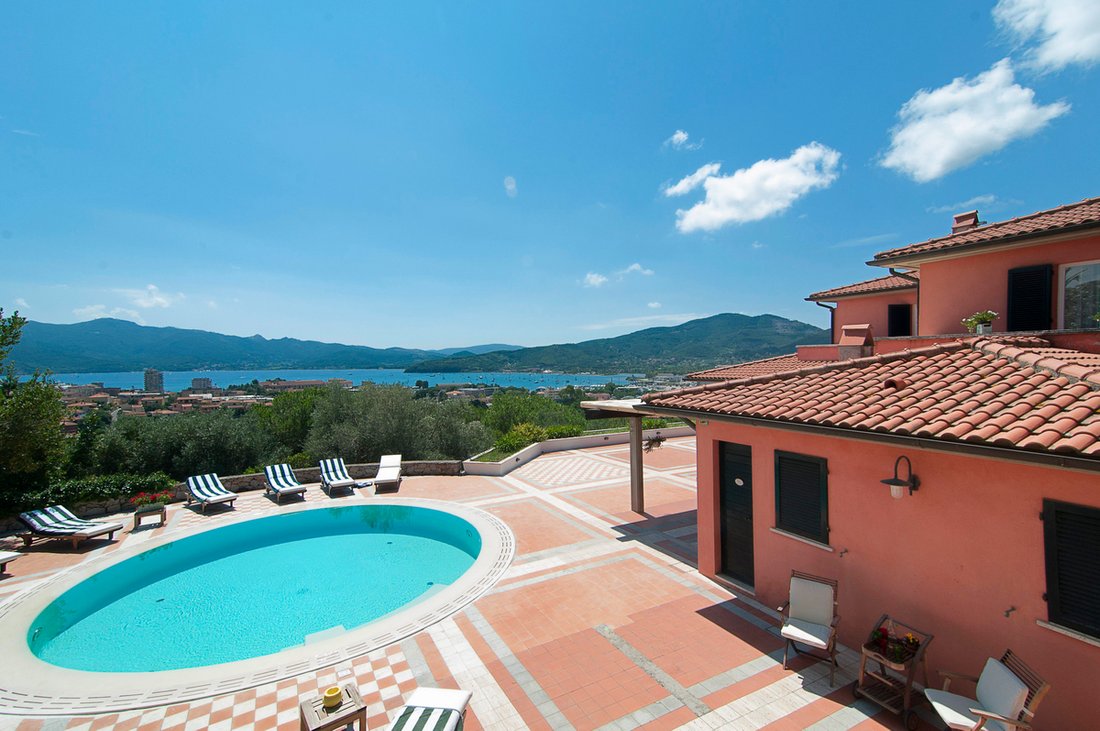 Sea Front Villa On Hillside With Pool And Area In Portoferraio Tuscany Sea Front Villa On Hillside With Pool And Area In Portoferraio Tuscany