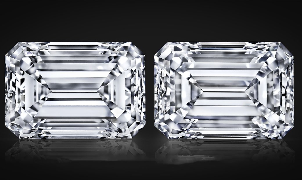 Emerald Cut Pair Of 5.20 Ct Diamonds In Dubai, Dubai, United Arab ...