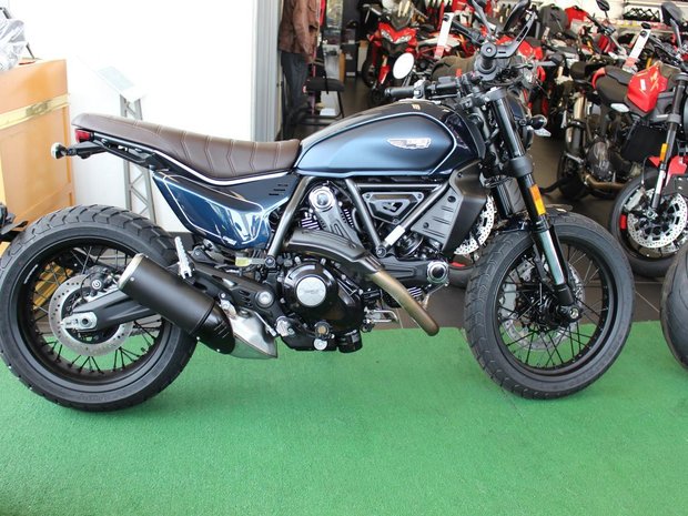 Blue Ducati Scrambler for sale | JamesEdition