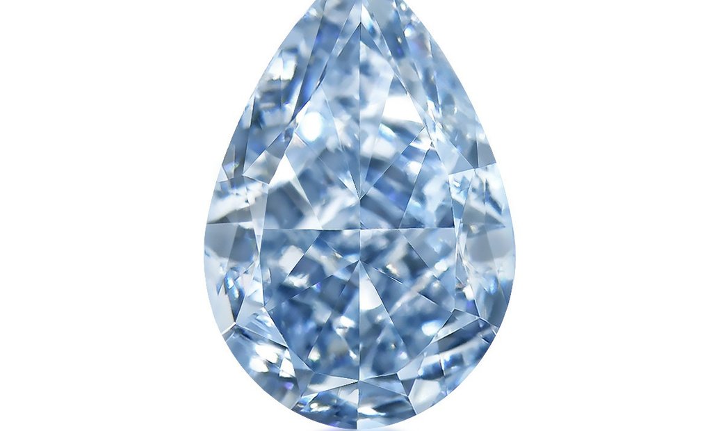Pear Cut Fancy Intense Blue Diamond 0.82ct In Melbourne, Victoria ...