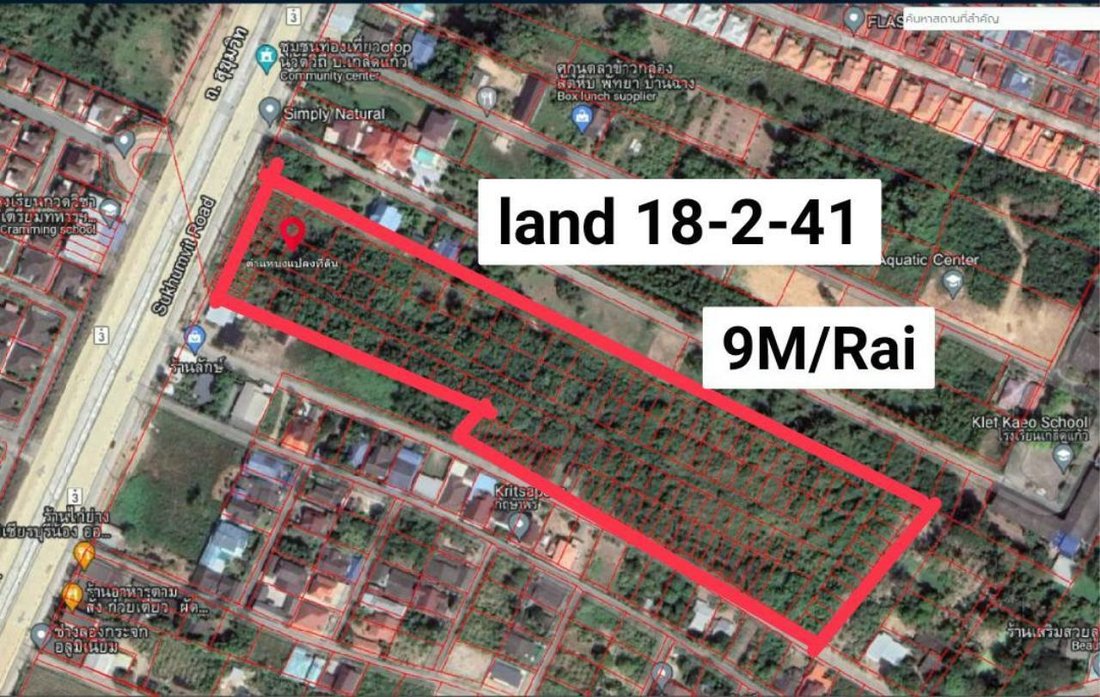 Land For Sale On Sukhumvit Road, Sattahip, In Bang Lamung District ...