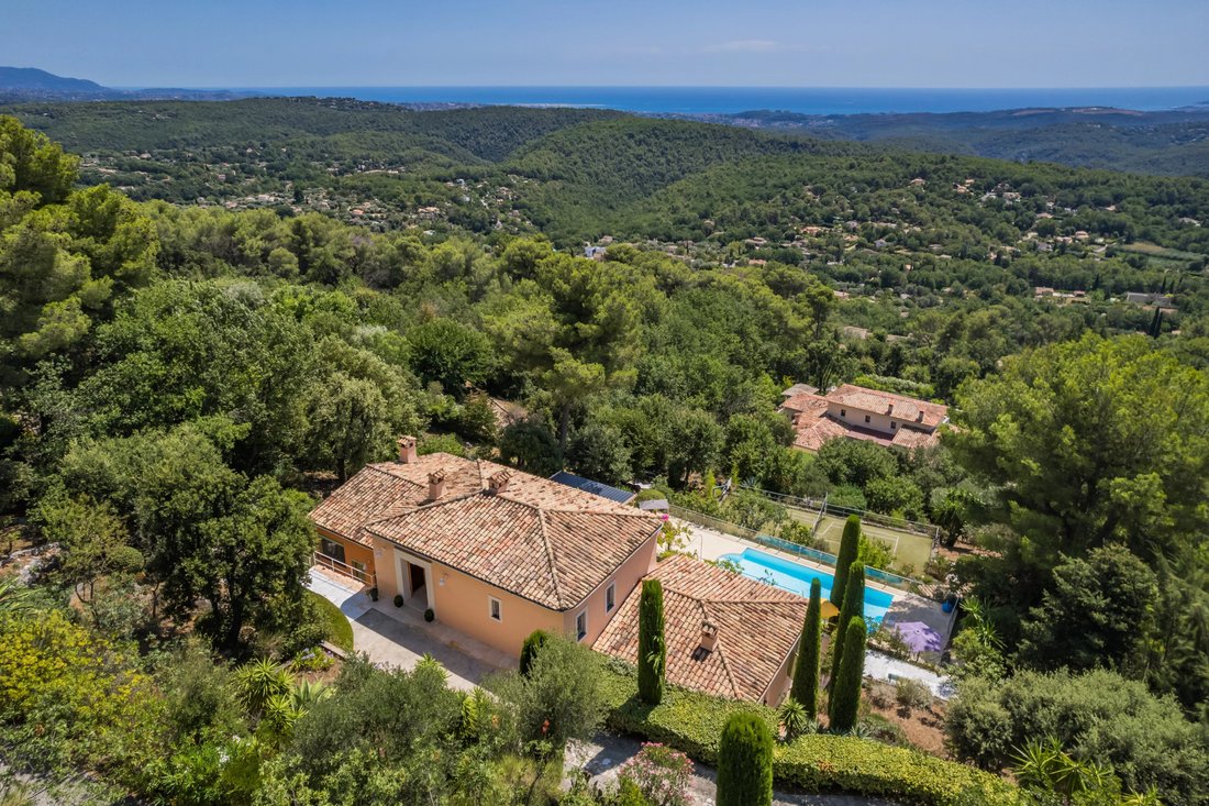 Charming Villa With Sea View In Tourrettes Sur Loup, France For Sale ...