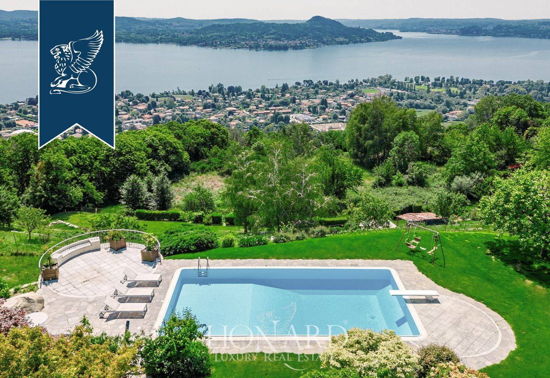 Luxurious Panoramic Villa For Sale By Lake Maggiore In Lesa, Piedmont ...