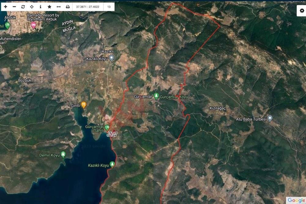 Lots And Land Milas In Gürçamlar, Muğla, Turkey For Sale (13225595)
