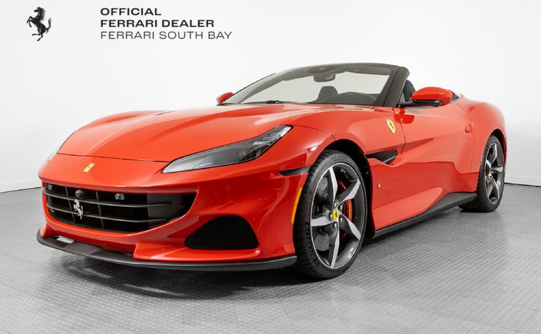 Red Ferrari Convertible 2022
