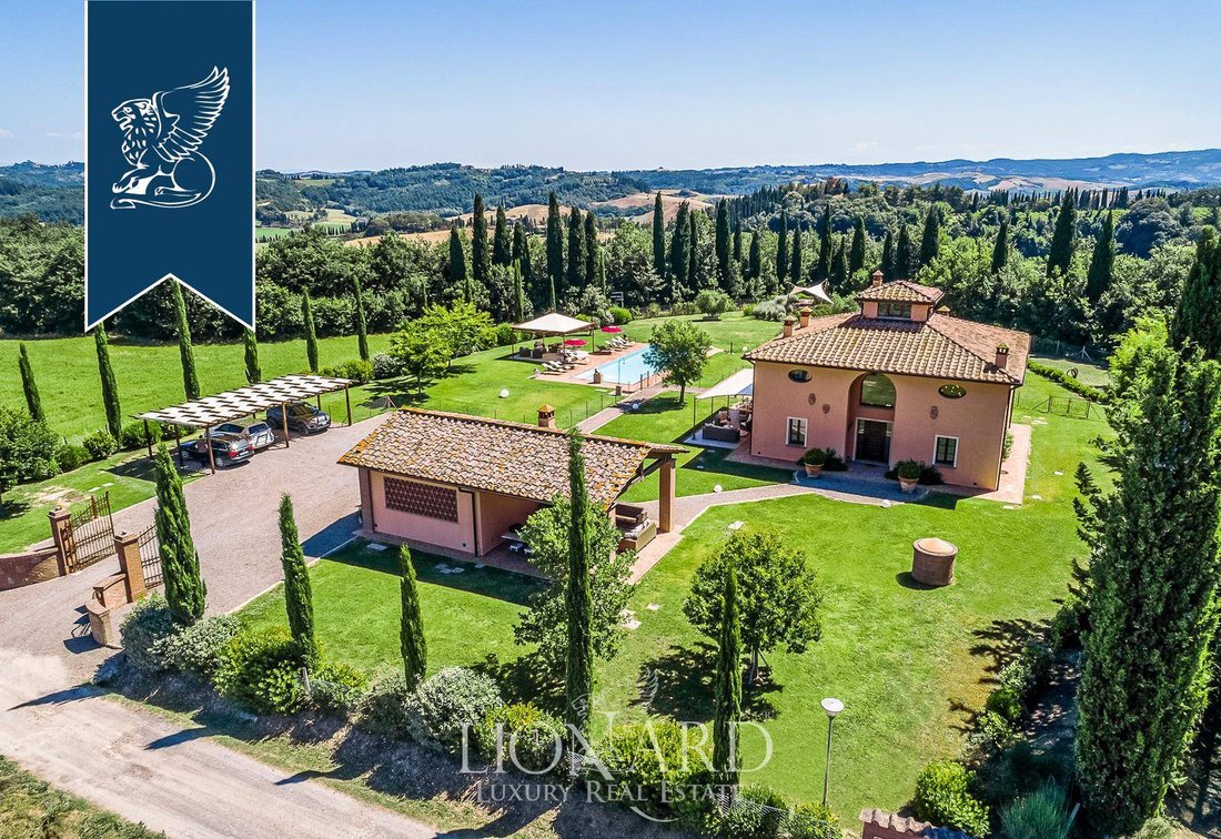 Stunning Country Villa Among Pisa's Hills In Peccioli, Tuscany, Italy ...