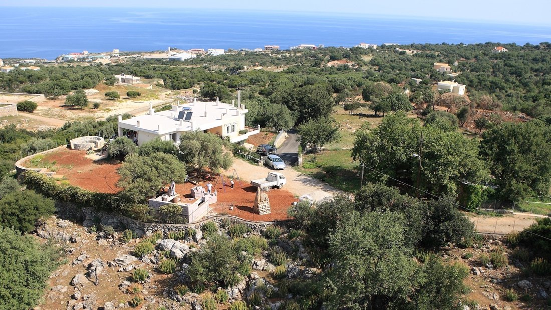 Huge Land And A Vila With Panoramic Sea Views On The In Atsipopoulo ...