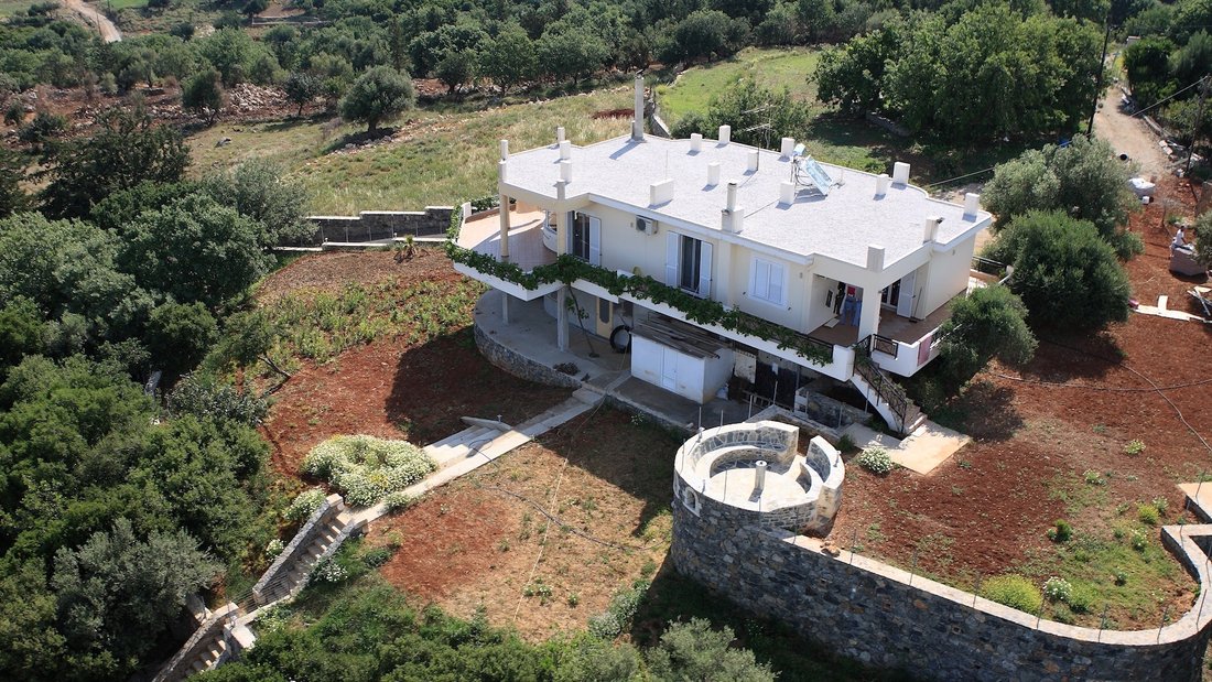 Huge Land And A Vila With Panoramic Sea Views On The In Atsipopoulo ...