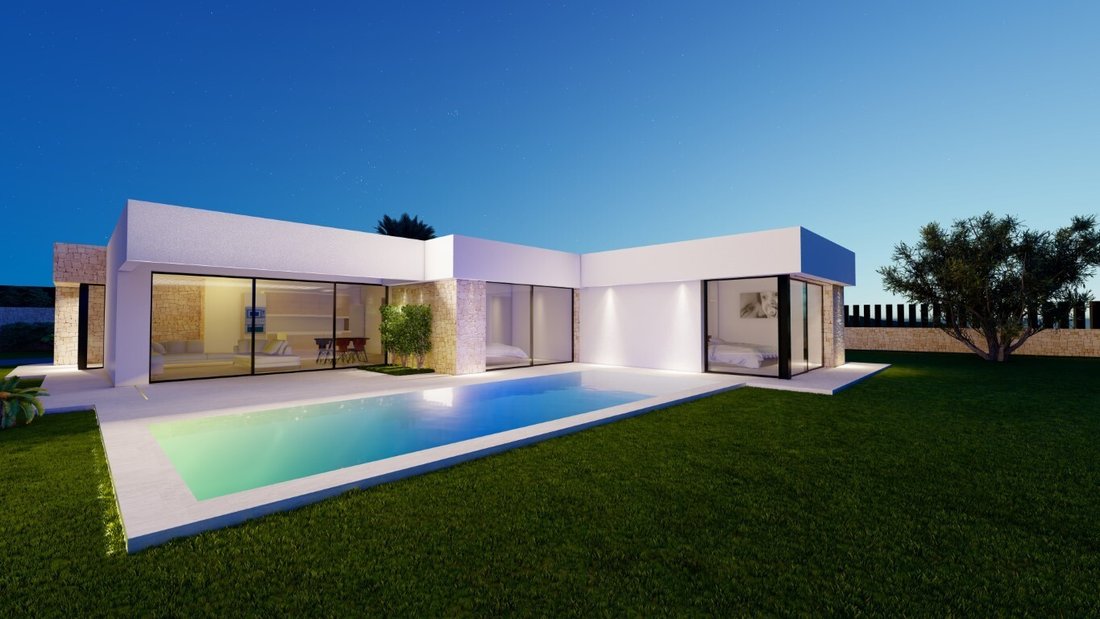 Modern Single Floor Villa Near The Harbour In Calp, Valencian Community ...