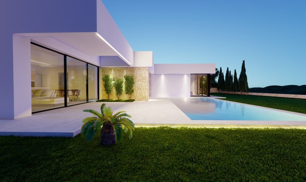 Modern Single Floor Villa Near The Harbour In Calp, Valencian Community ...