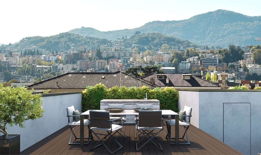 Nuovo Attico Duplex Con Rooftop In Lugano, Ticino, Switzerland For Sale ...